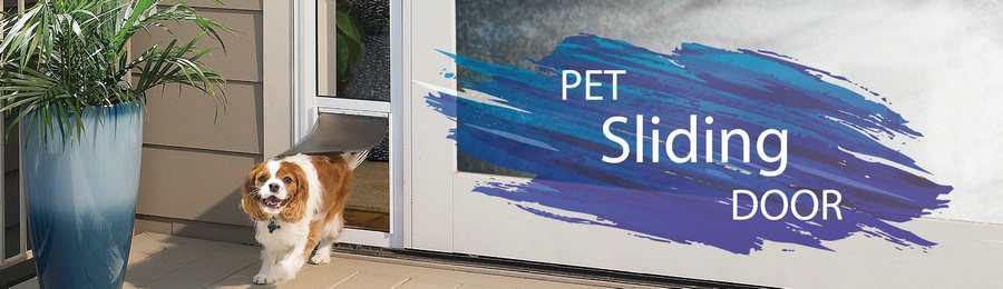 Sliding Glass Dog Door & Pet Screen Door , Fast & Free Shipping